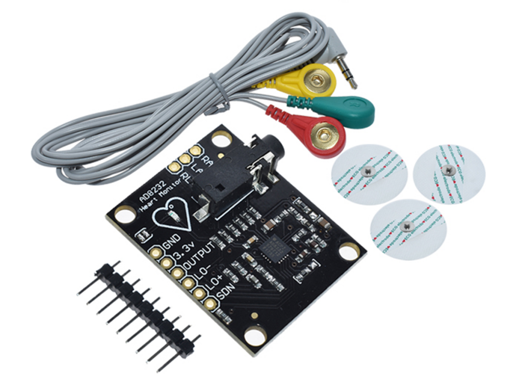 Módulo ECG AD8232 para monitoreo de pulsos del corazón - varper.cl