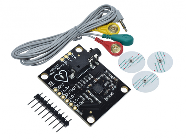 Módulo ECG AD8232 para monitoreo de pulsos del corazón - varper.cl