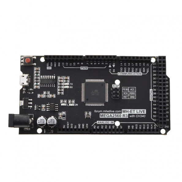 Mega Board 2560 CH340G ATmega2560-16AU Micro USB. Arduino Compatible ...